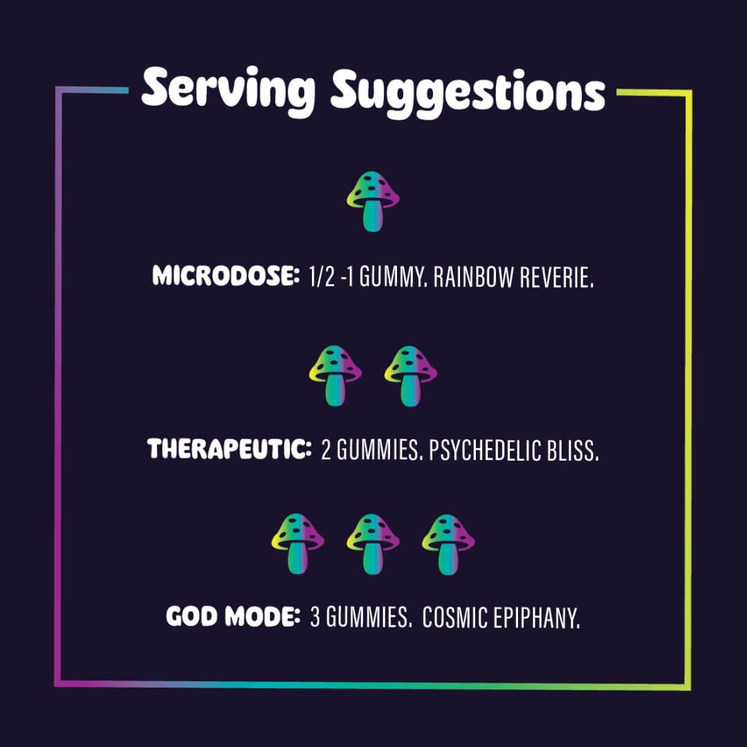 Strawberry Peach Mushroom Delta 9 Gummies